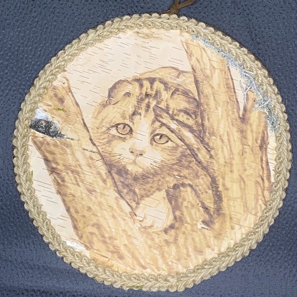 Handmade | Wall Decor | Handmade Birch Bark Wood Burning Pyrography A ...